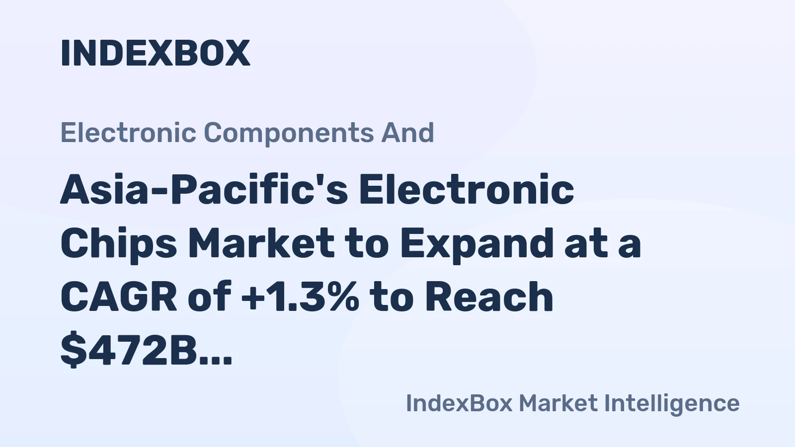 Asia-Pacific's Electronic Chips Market to Expand at a CAGR of +1.3% to Reach $472B by 2035