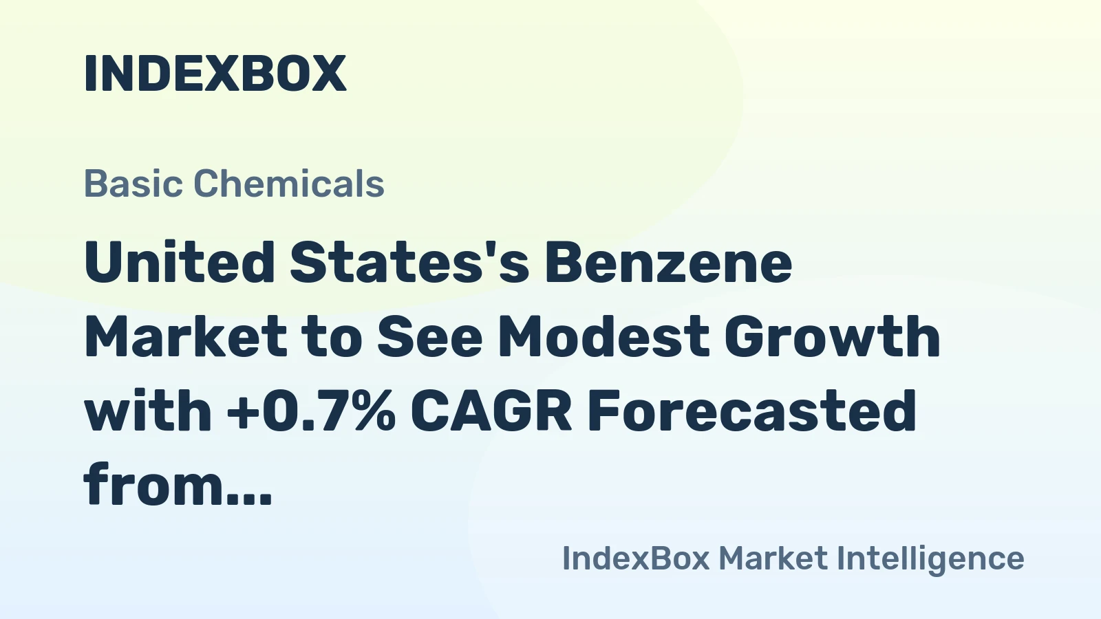 United States's Benzene Market to See Modest Growth with +0.7% CAGR Forecasted from 2024 to 2035
