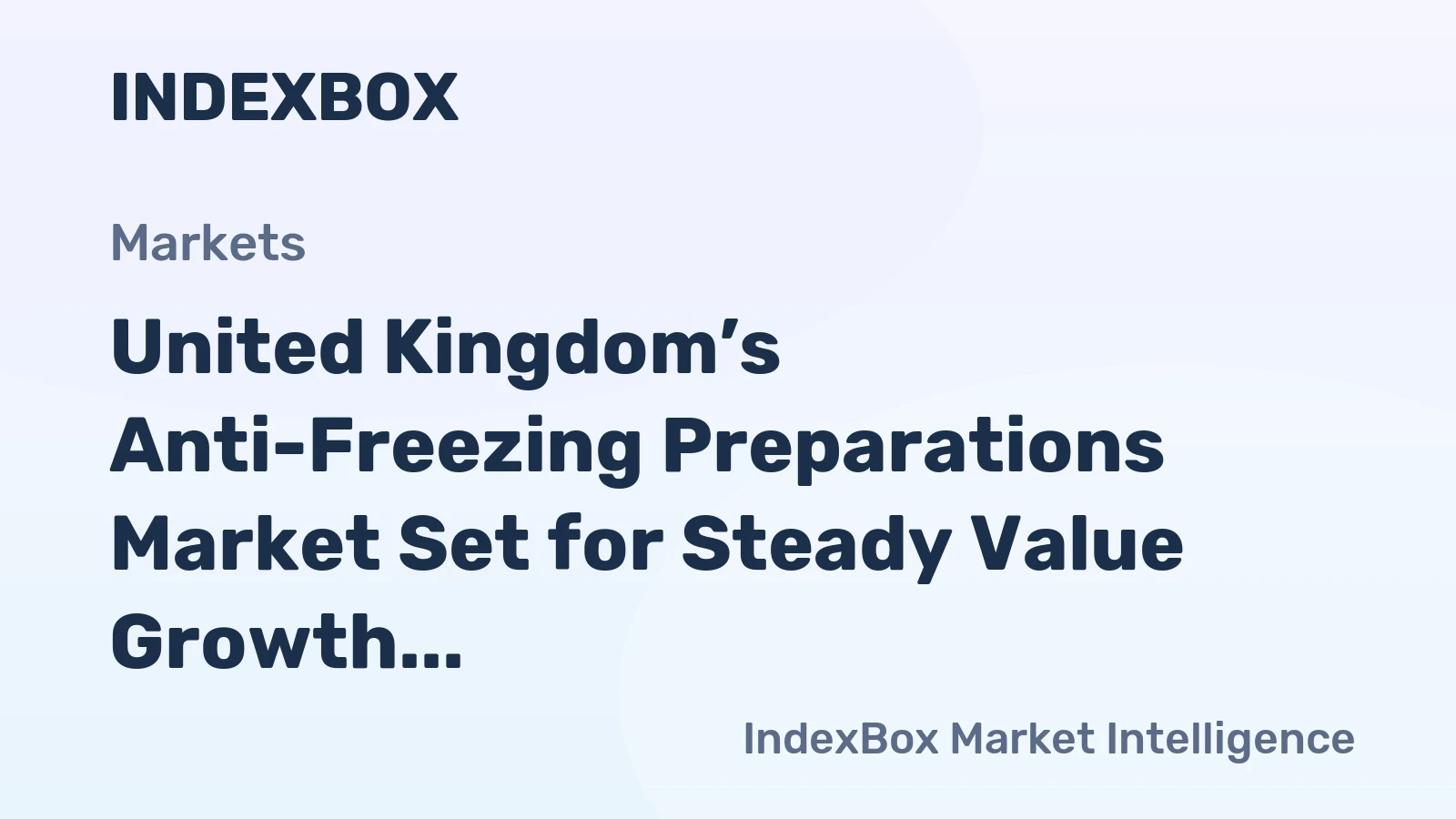 United Kingdom’s Anti-Freezing Preparations Market Set for Steady Value Growth at 5% CAGR Through 2035