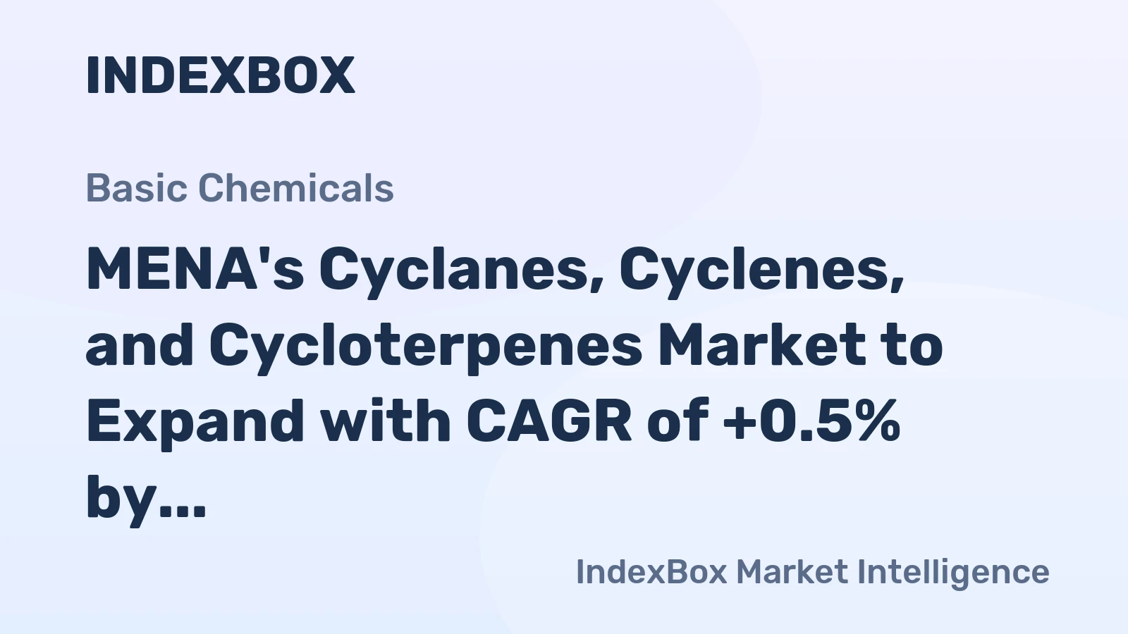 MENA's Cyclanes, Cyclenes, and Cycloterpenes Market to Expand with CAGR of +0.5% by 2035