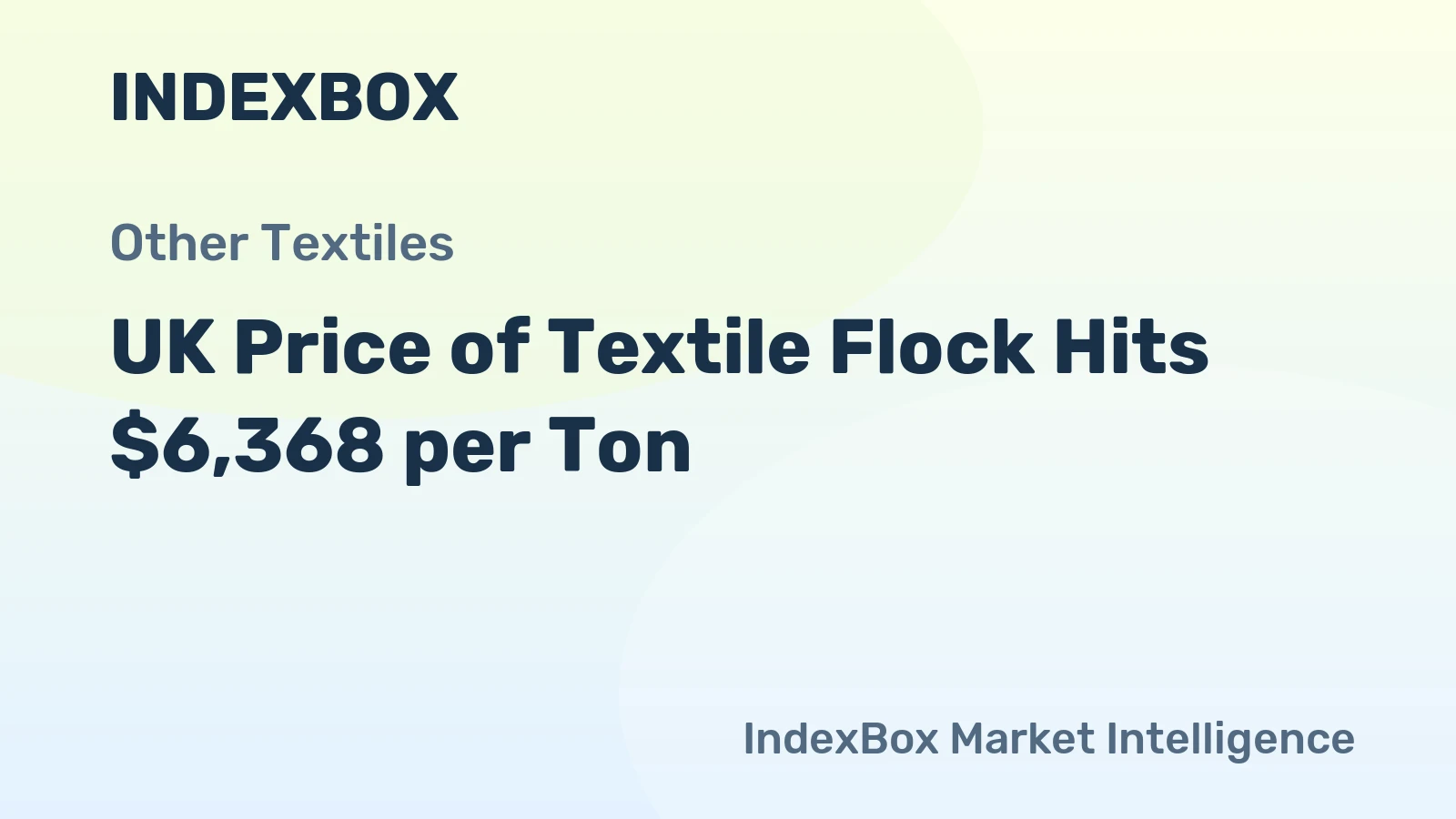 UK Price of Textile Flock Hits $6,368 per Ton