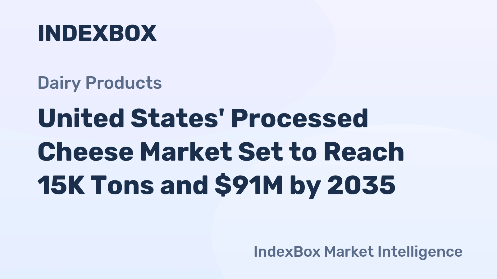 United States' Processed Cheese Market Set to Reach 15K Tons and $91M by 2035