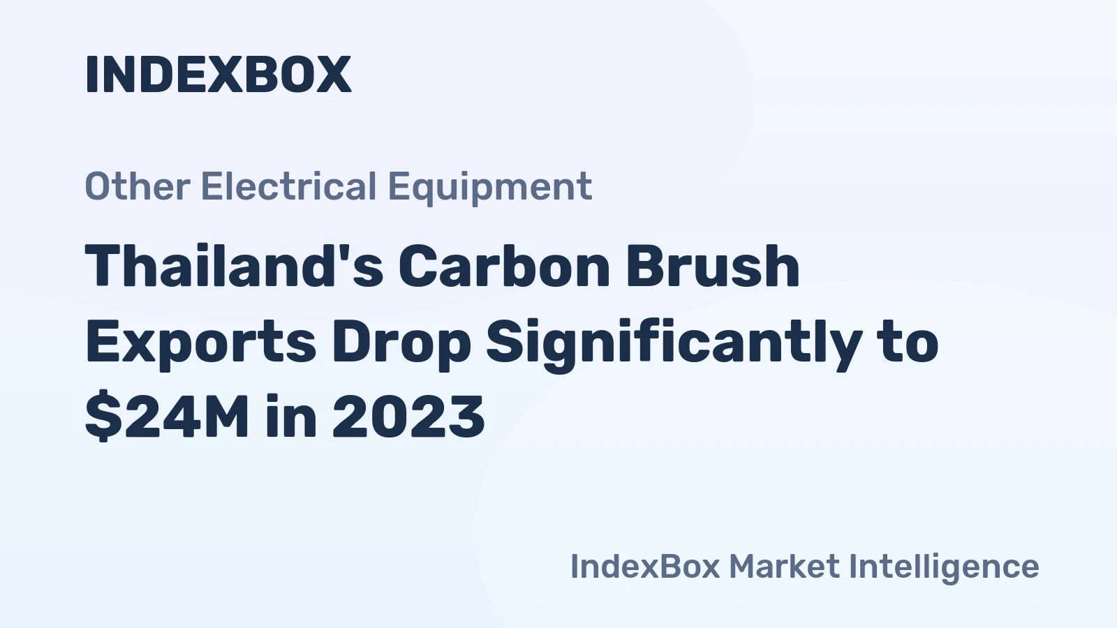 Thailand's Carbon Brush Exports Drop Significantly to $24M in 2023