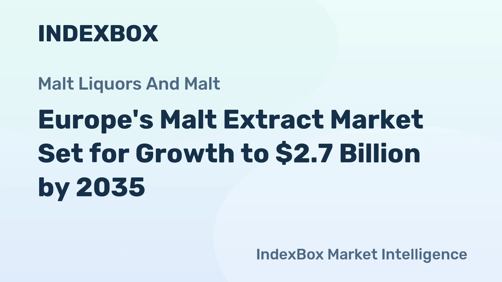 Europe's Malt Extract Market Set for Growth to $2.7 Billion by 2035