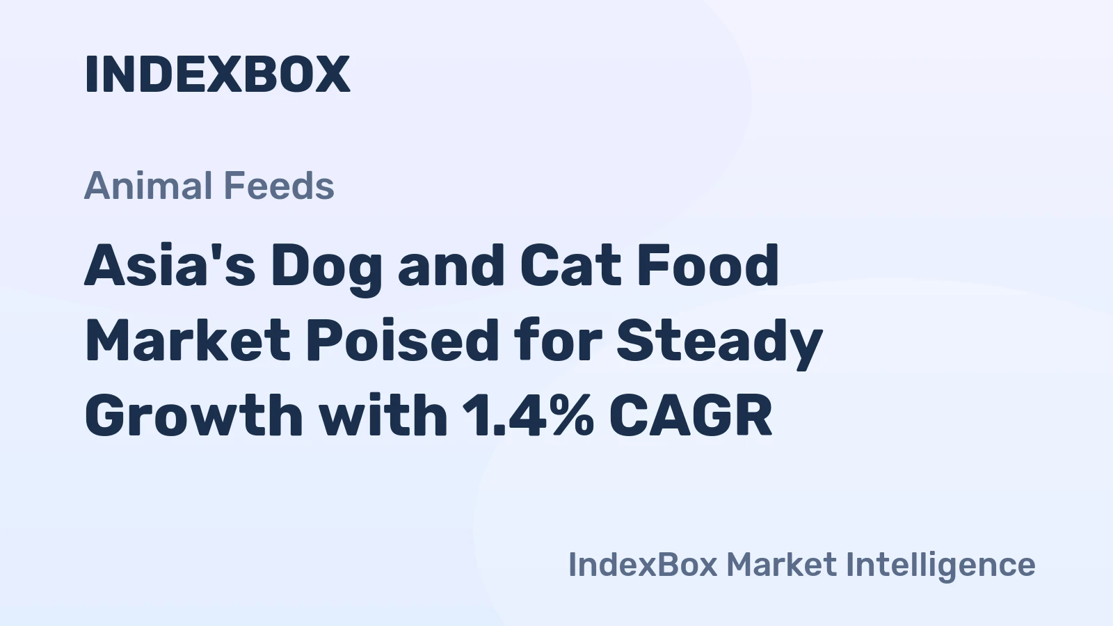 Asia's Dog and Cat Food Market Poised for Steady Growth with 1.4% CAGR