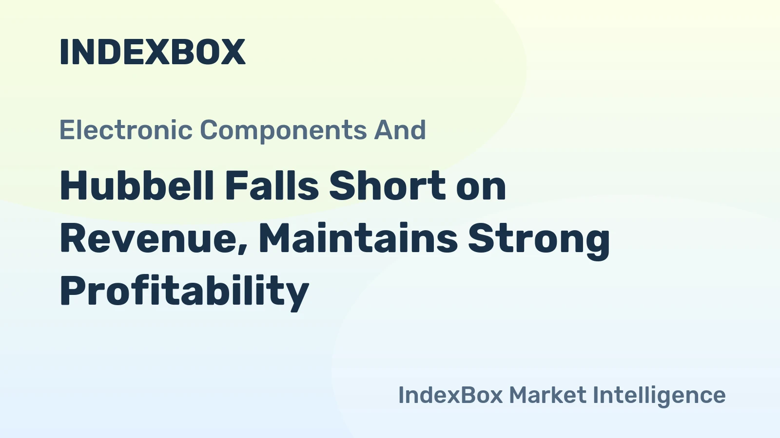 Hubbell Falls Short on Revenue, Maintains Strong Profitability