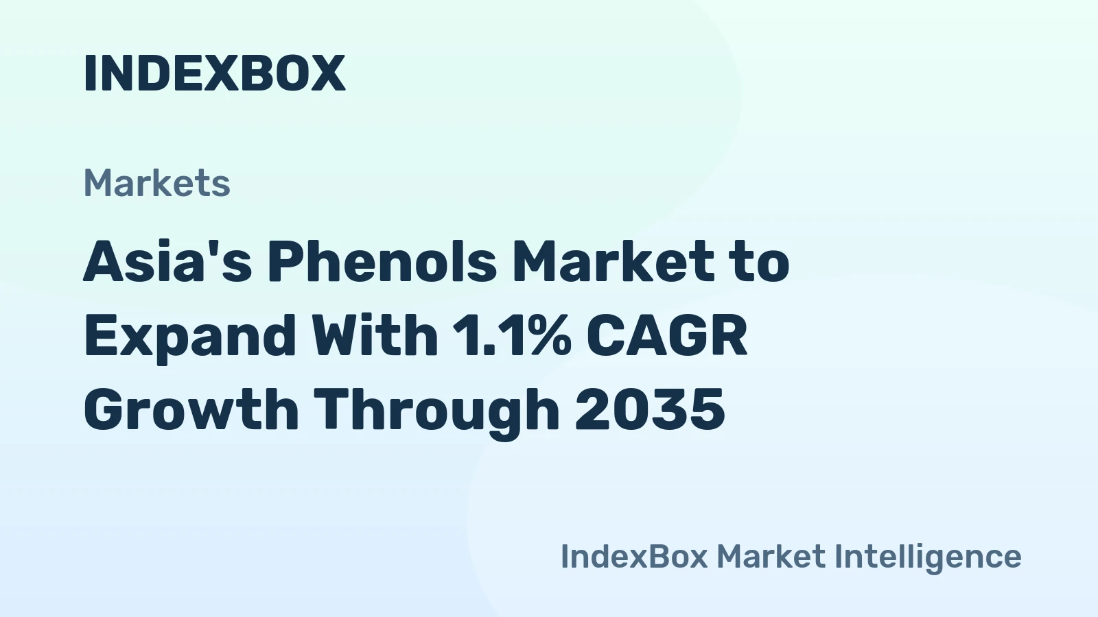 Asia's Phenols Market to Expand With 1.1% CAGR Growth Through 2035