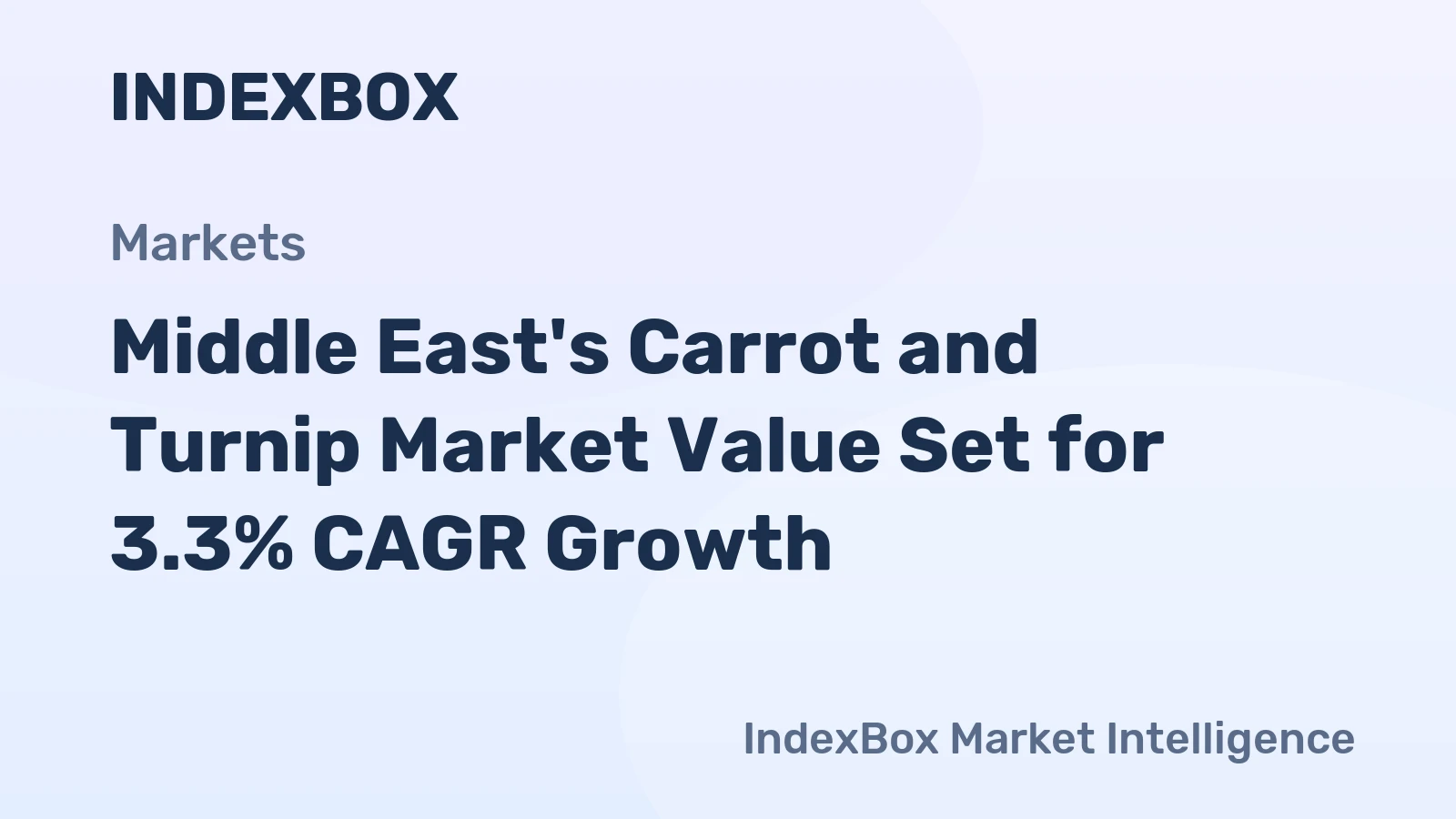 Middle East's Carrot and Turnip Market Value Set for 3.3% CAGR Growth