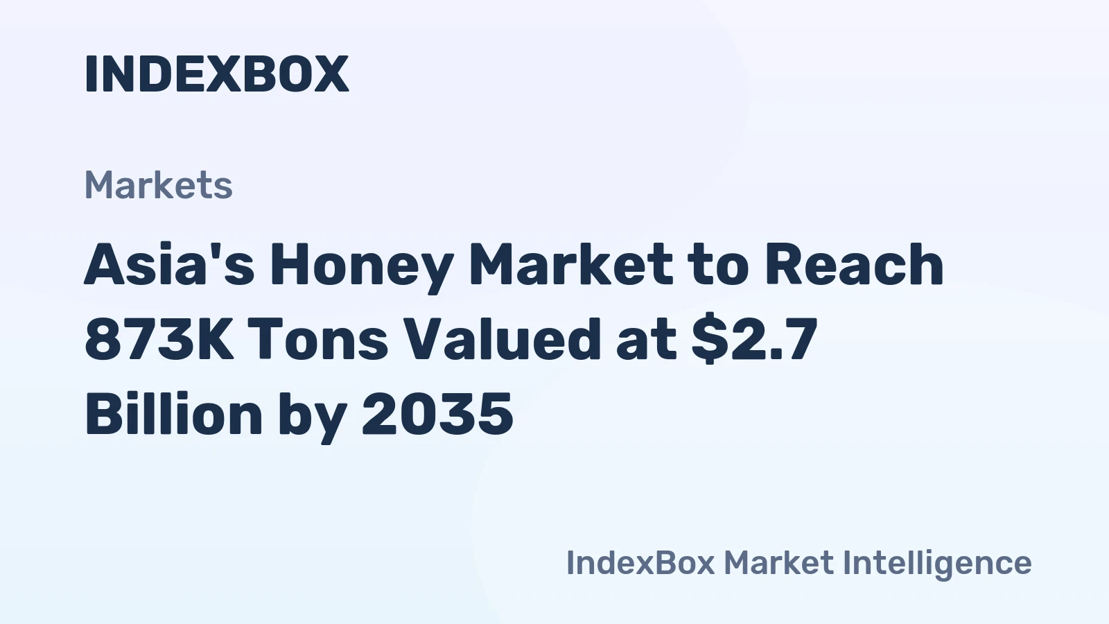 Asia's Honey Market to Reach 873K Tons Valued at $2.7 Billion by 2035