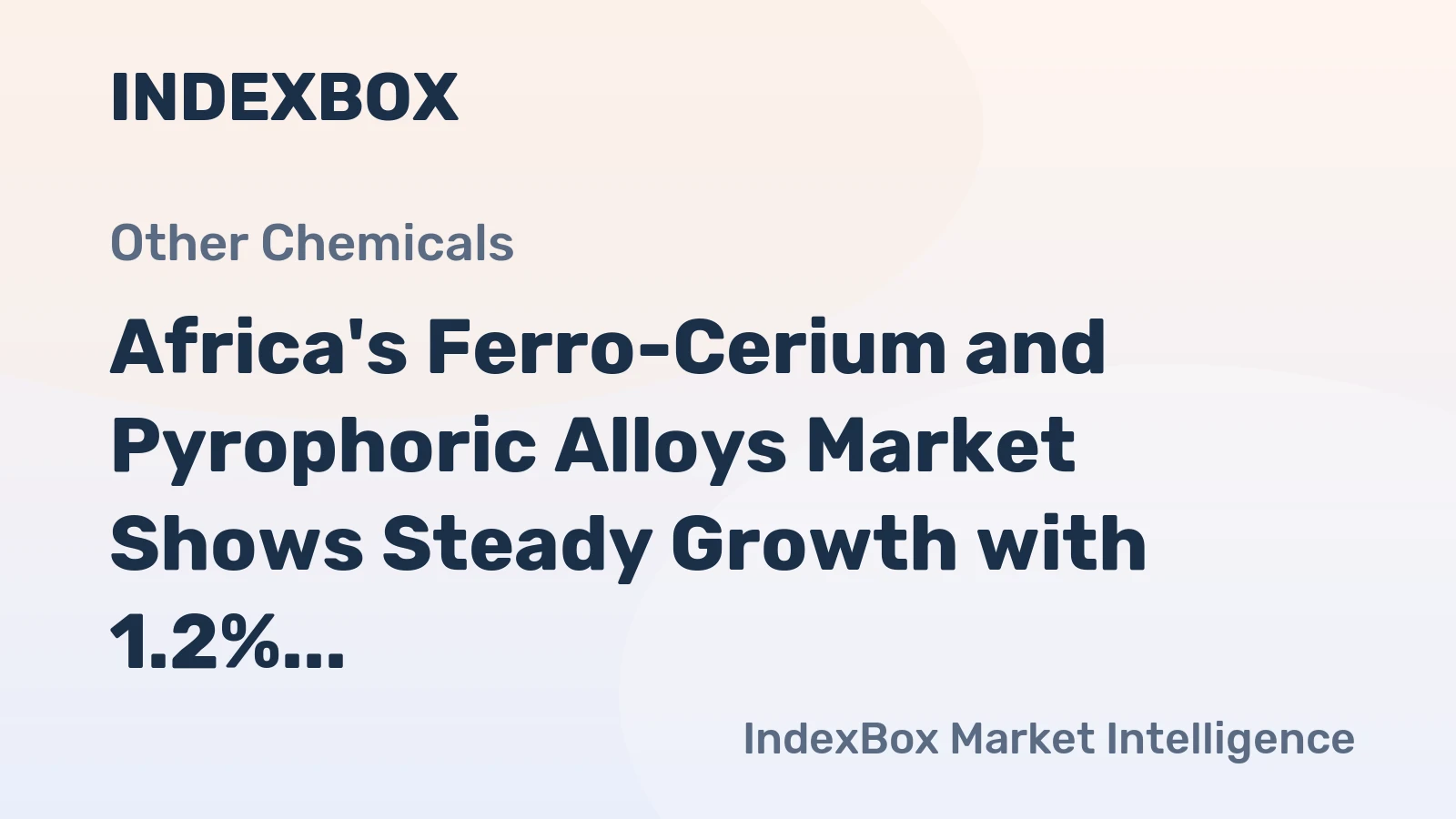 Africa's Ferro-Cerium and Pyrophoric Alloys Market Shows Steady Growth with 1.2% CAGR Through 2035
