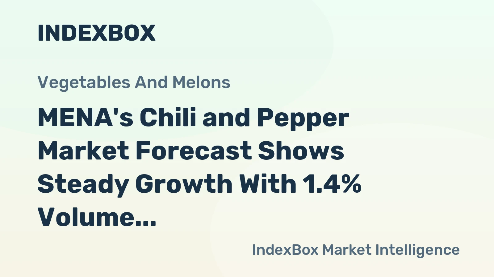 MENA's Chili and Pepper Market Forecast Shows Steady Growth With 1.4% Volume CAGR Through 2035