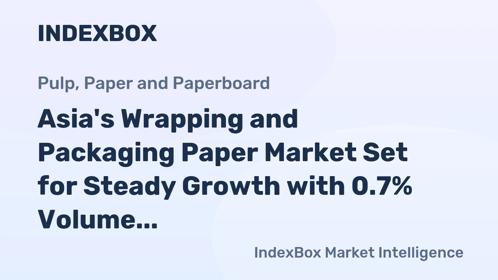 Asia's Wrapping and Packaging Paper Market Set for Steady Growth with 0.7% Volume CAGR Through 2035