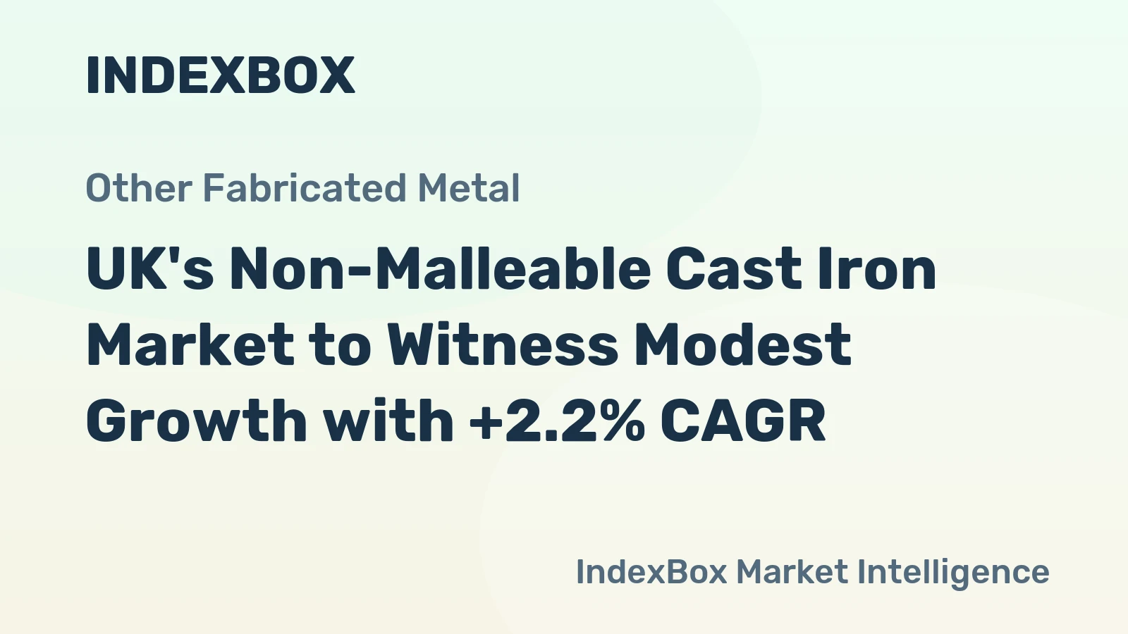 UK's Non-Malleable Cast Iron Market to Witness Modest Growth with +2.2% CAGR