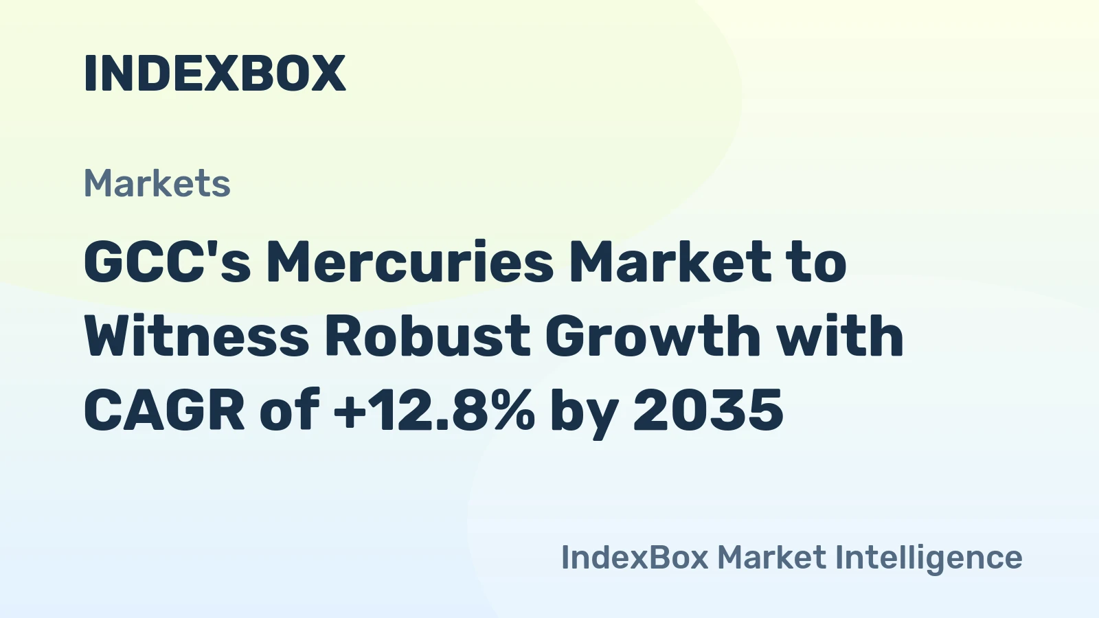 GCC's Mercuries Market to Witness Robust Growth with CAGR of +12.8% by 2035