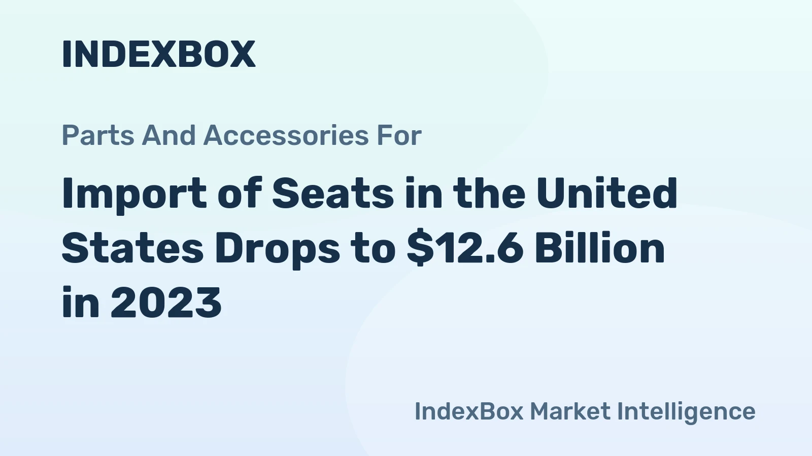 Import of Seats in the United States Drops to $12.6 Billion in 2023