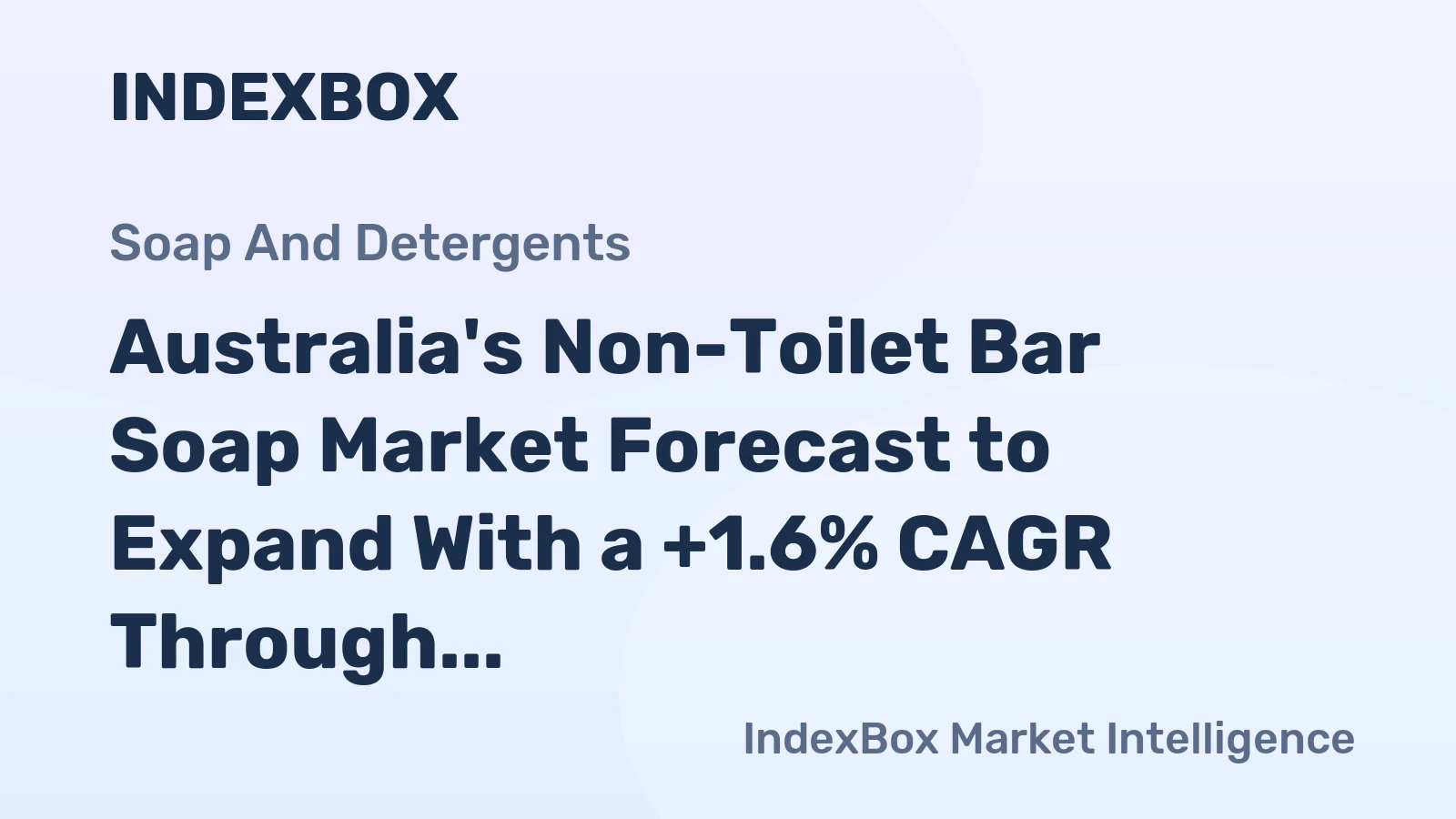 Australia's Non-Toilet Bar Soap Market Forecast to Expand With a +1.6% CAGR Through 2035