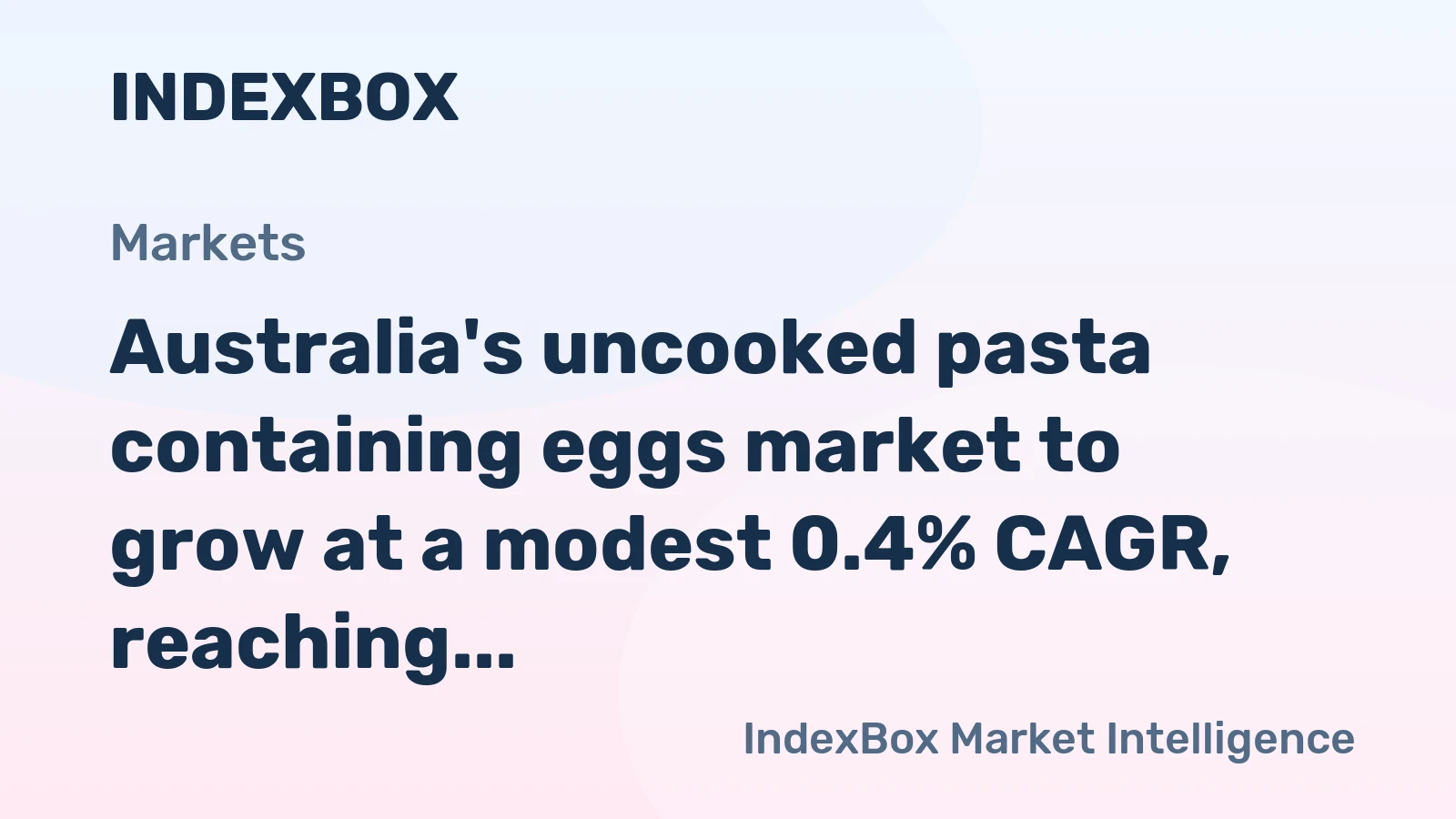 Australia's uncooked pasta containing eggs market to grow at a modest 0.4% CAGR, reaching 71K tons by 2035.