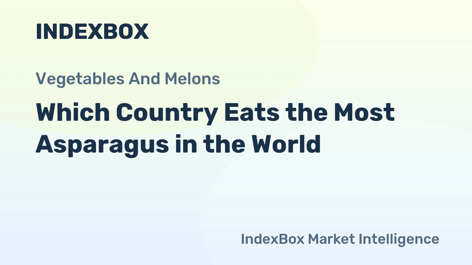 Which Country Eats the Most Asparagus in the World?