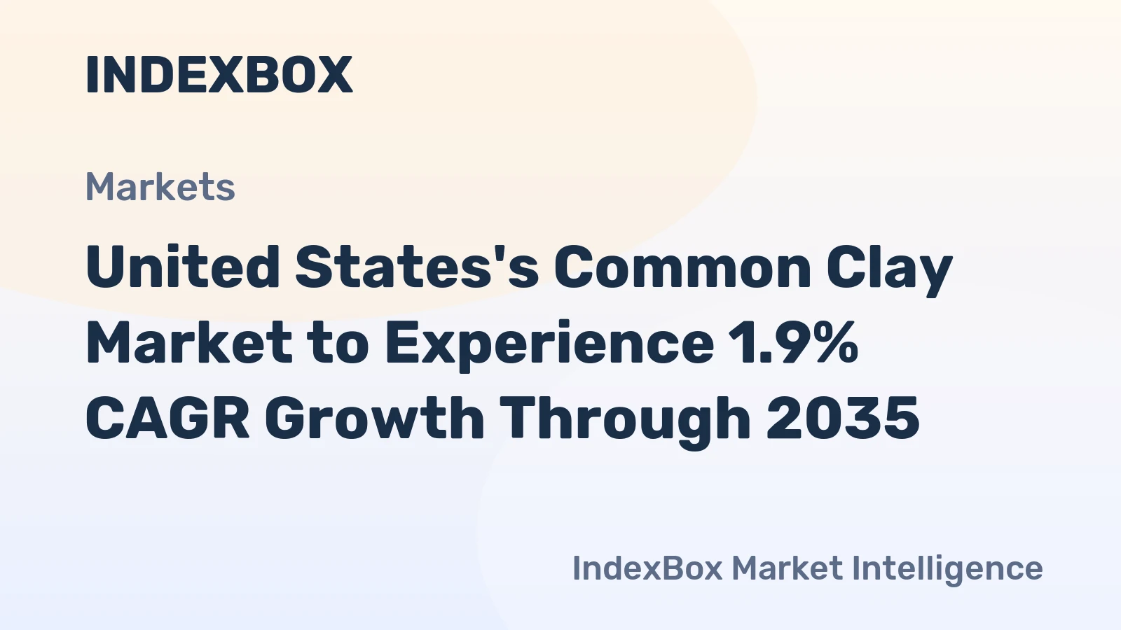 United States's Common Clay Market to Experience 1.9% CAGR Growth Through 2035