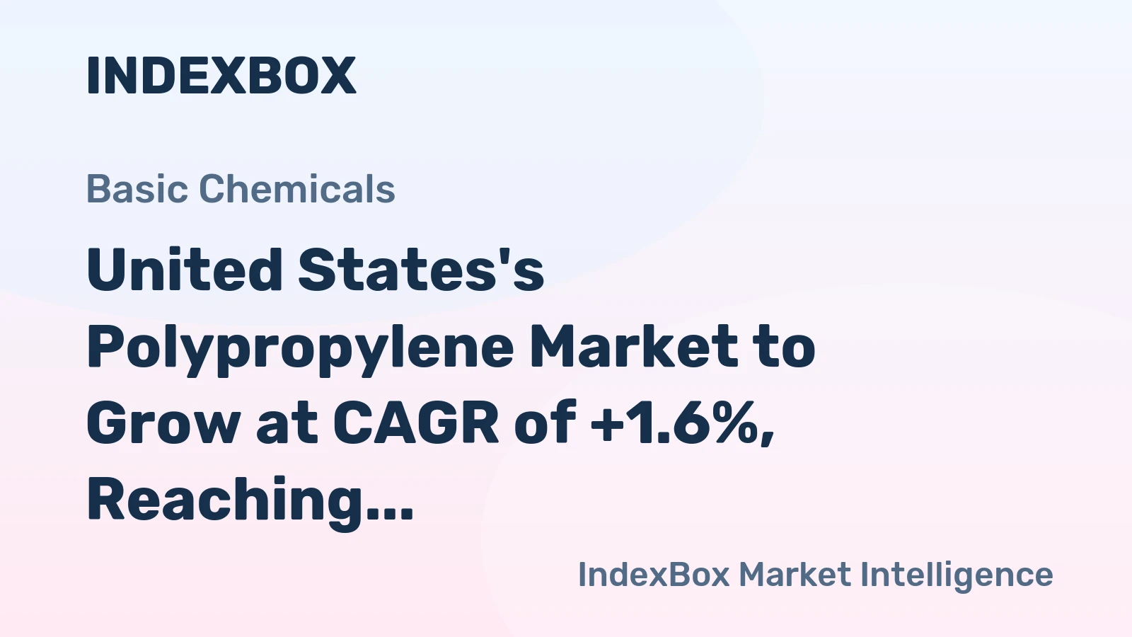 United States's Polypropylene Market to Grow at CAGR of +1.6%, Reaching 12M Tons by 2035