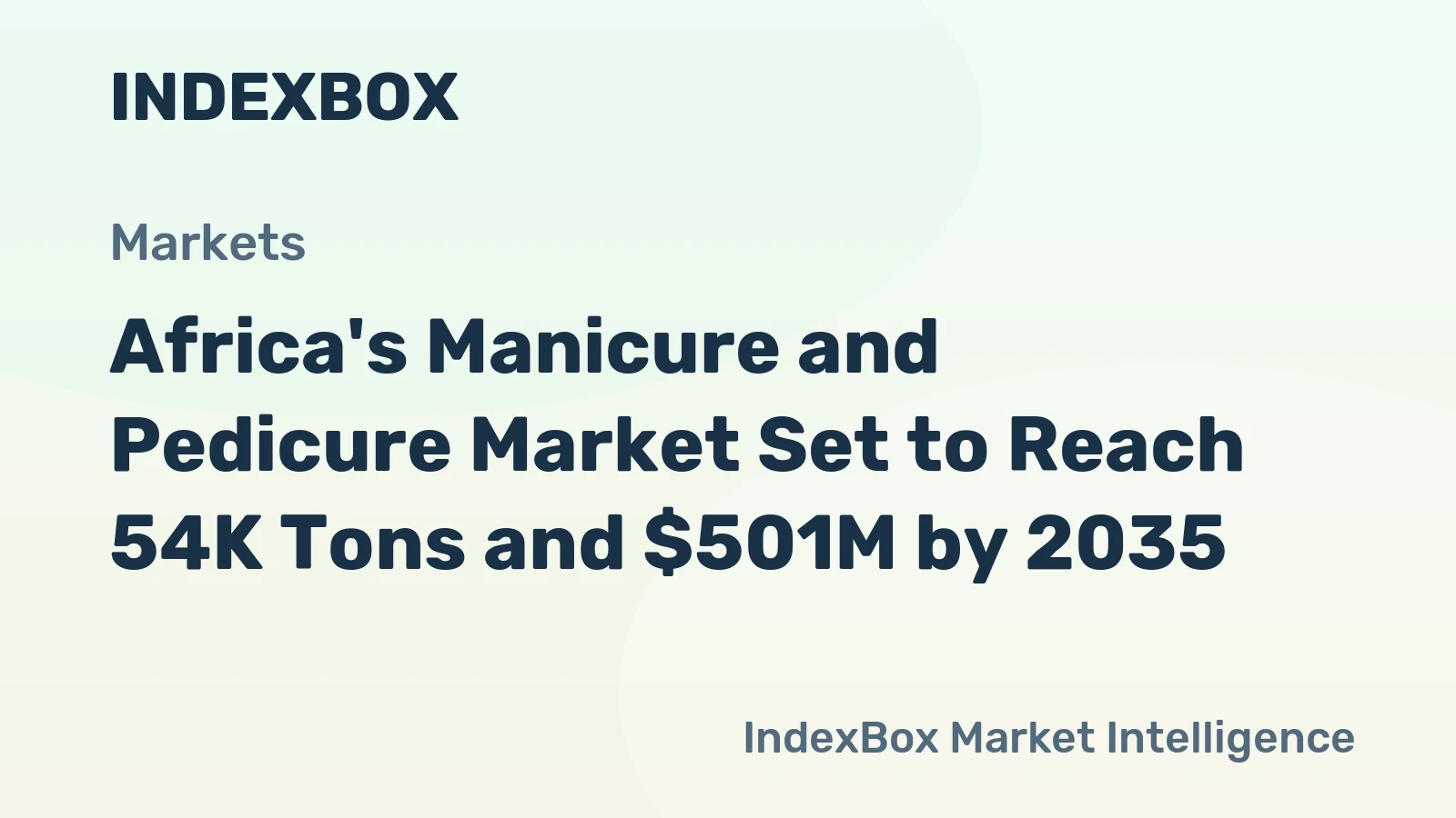 Africa's Manicure and Pedicure Market Set to Reach 54K Tons and $501M by 2035