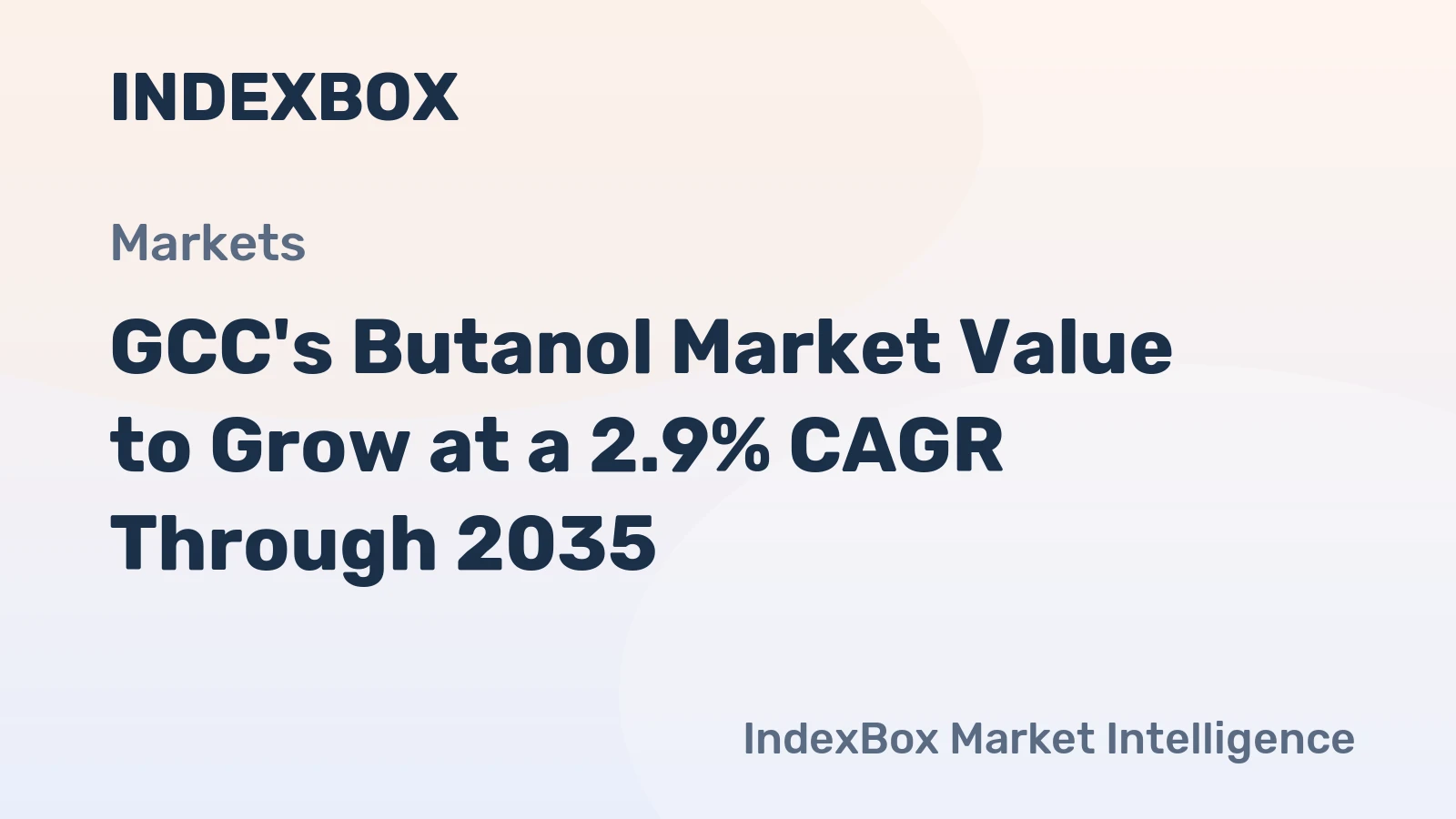 GCC's Butanol Market Value to Grow at a 2.9% CAGR Through 2035