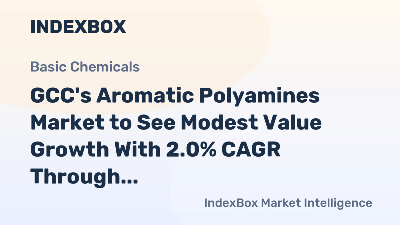 GCC's Aromatic Polyamines Market to See Modest Value Growth With 2.0% CAGR Through 2035