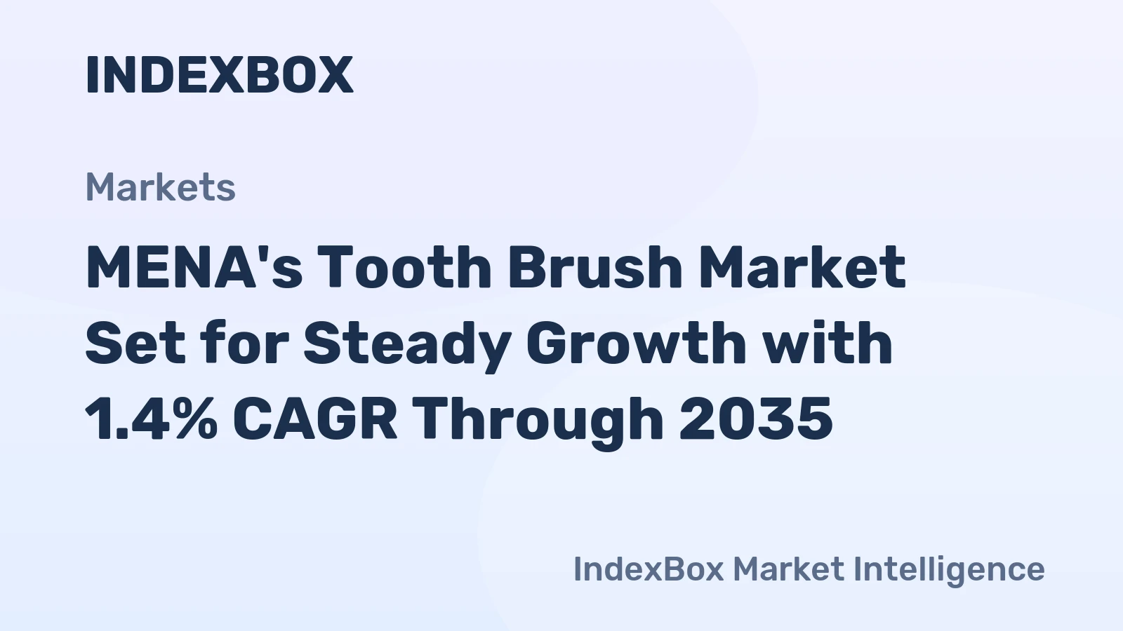 MENA's Tooth Brush Market Set for Steady Growth with 1.4% CAGR Through 2035