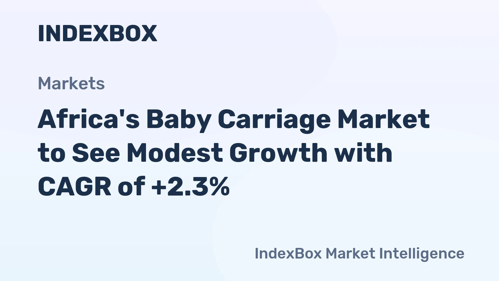 Africa's Baby Carriage Market to See Modest Growth with CAGR of +2.3%