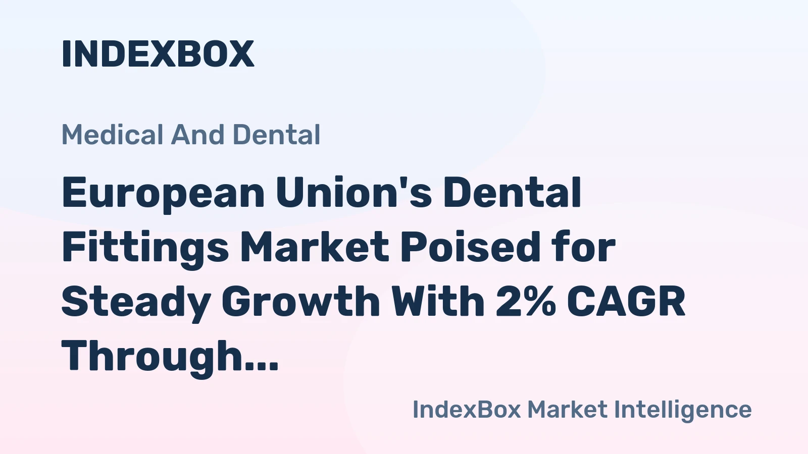 European Union's Dental Fittings Market Poised for Steady Growth With 2% CAGR Through 2035