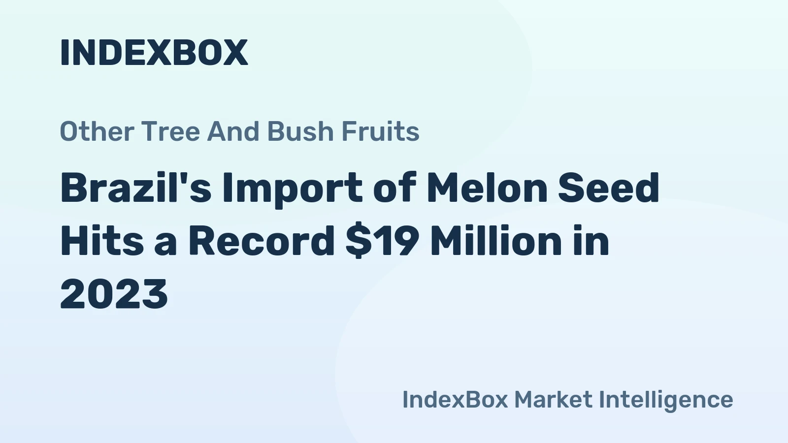 Brazil's Import of Melon Seed Hits a Record $19 Million in 2023
