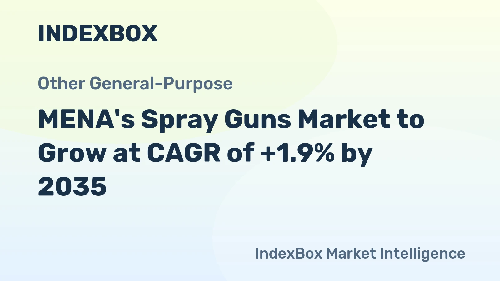 MENA's Spray Guns Market to Grow at CAGR of +1.9% by 2035