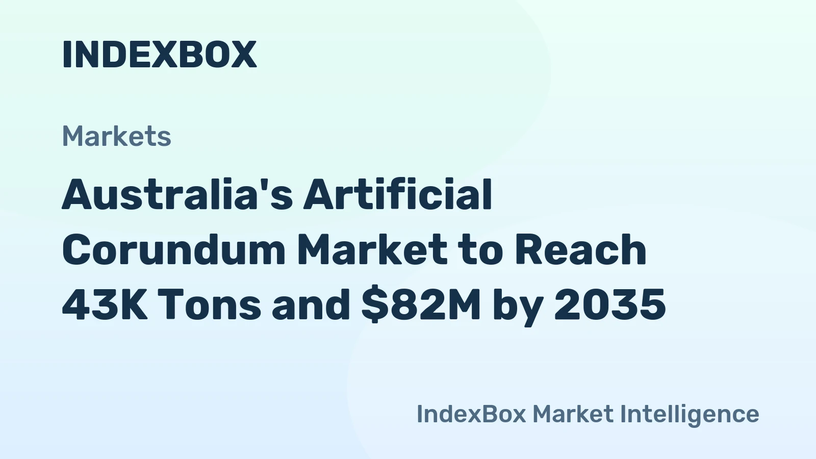 Australia's Artificial Corundum Market to Reach 43K Tons and $82M by 2035