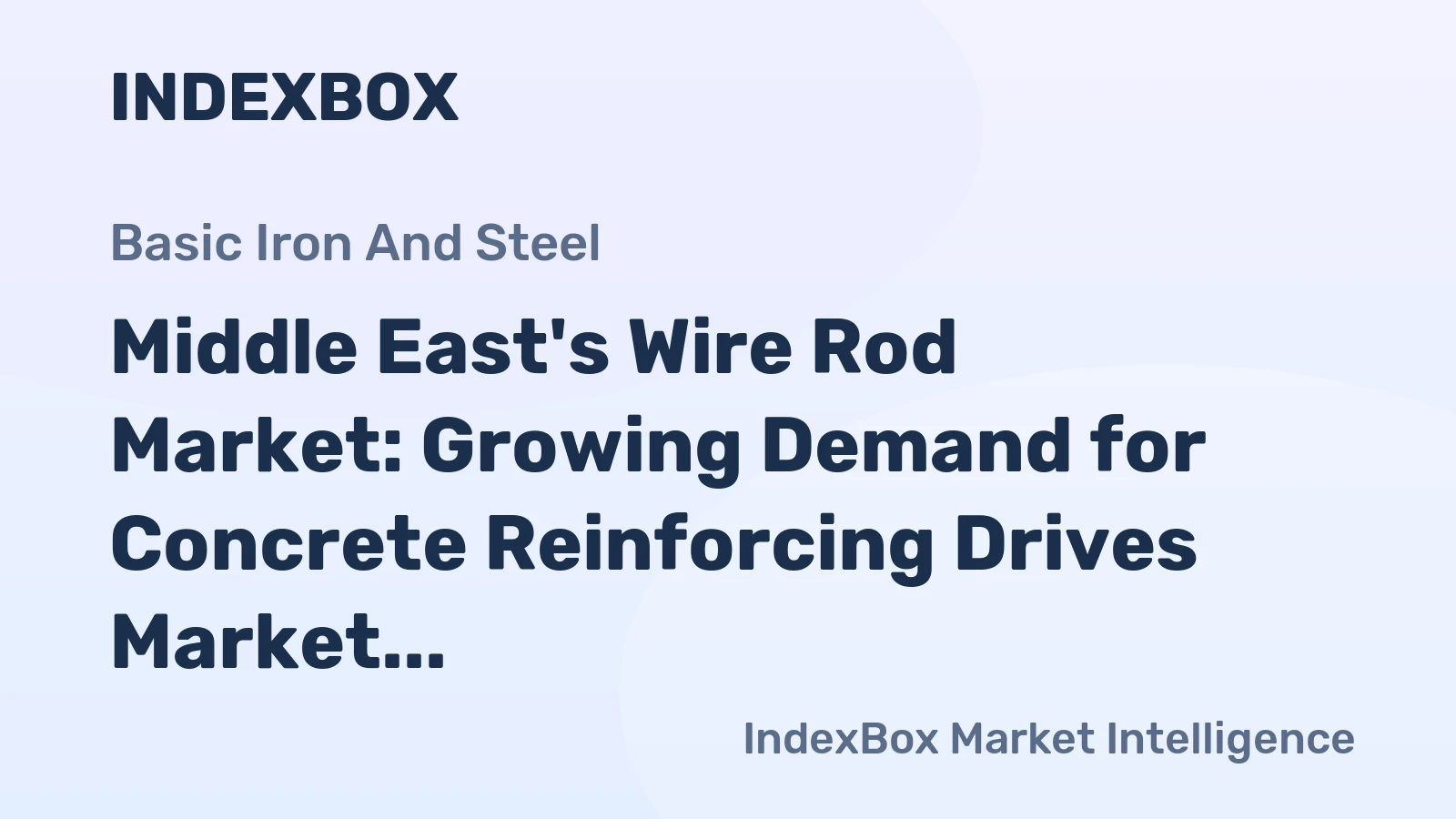 Middle East's Wire Rod Market: Growing Demand for Concrete Reinforcing Drives Market Volume to 13M Tons by 2035, Valued at $10.4B