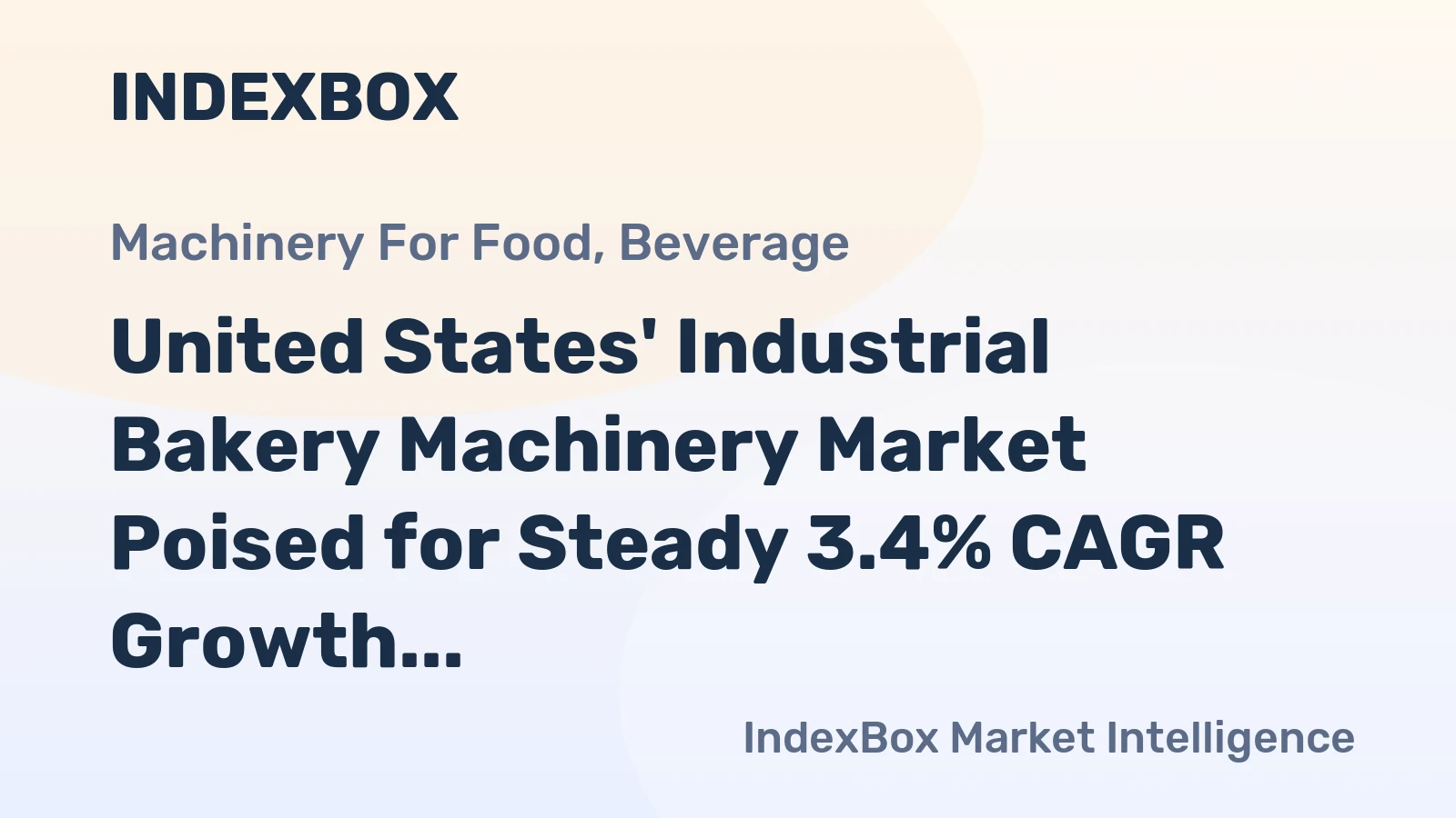 United States' Industrial Bakery Machinery Market Poised for Steady 3.4% CAGR Growth Through 2035
