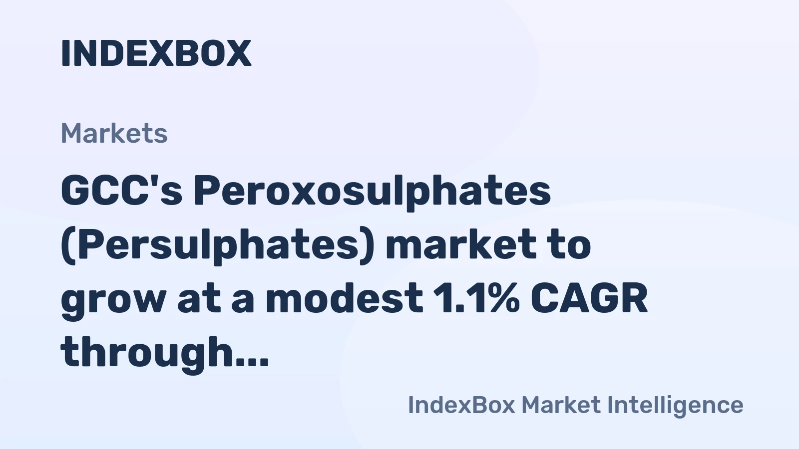 GCC's Peroxosulphates (Persulphates) market to grow at a modest 1.1% CAGR through 2035, reaching 4.2K tons.