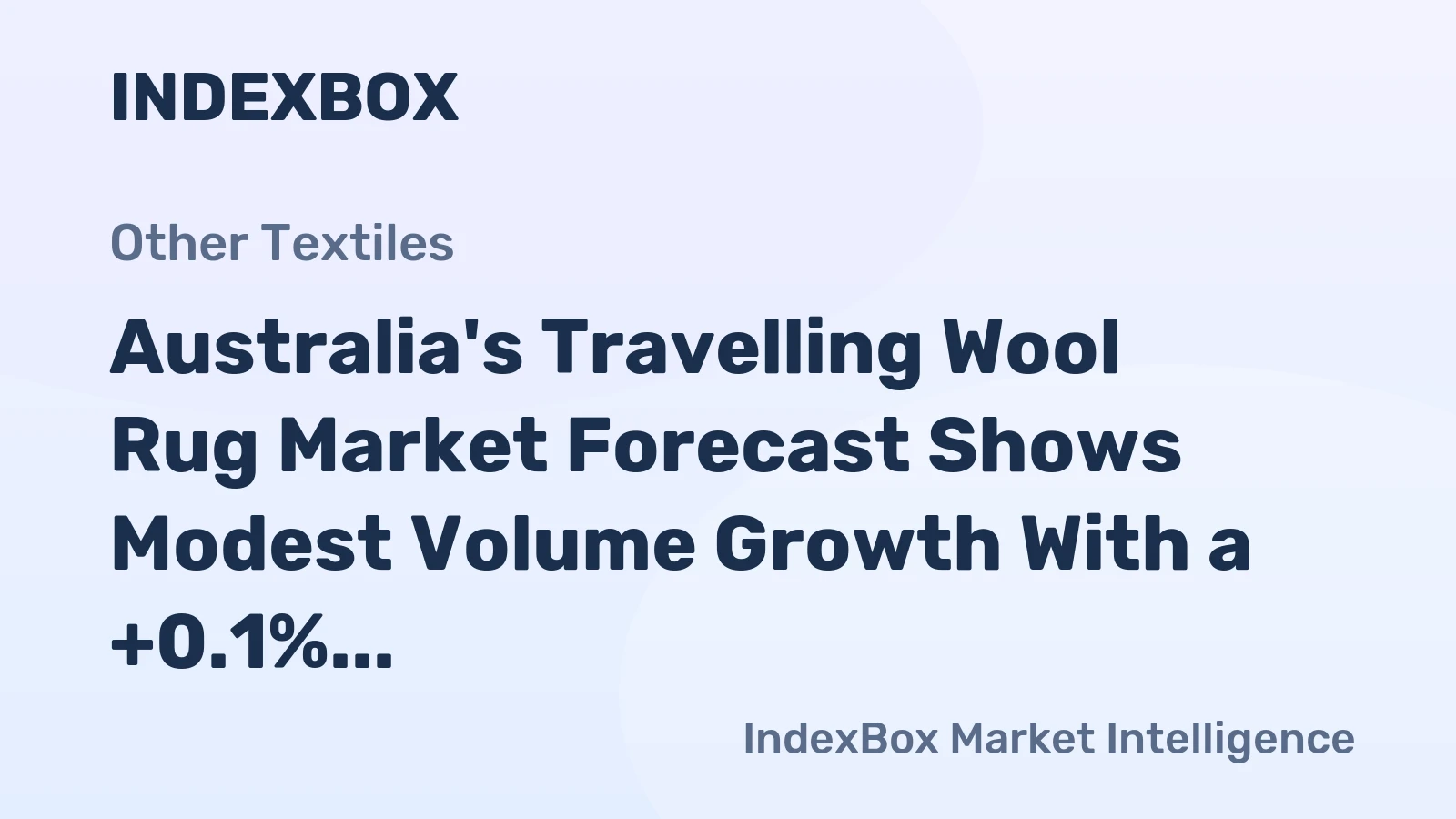 Australia's Travelling Wool Rug Market Forecast Shows Modest Volume Growth With a +0.1% CAGR Through 2035