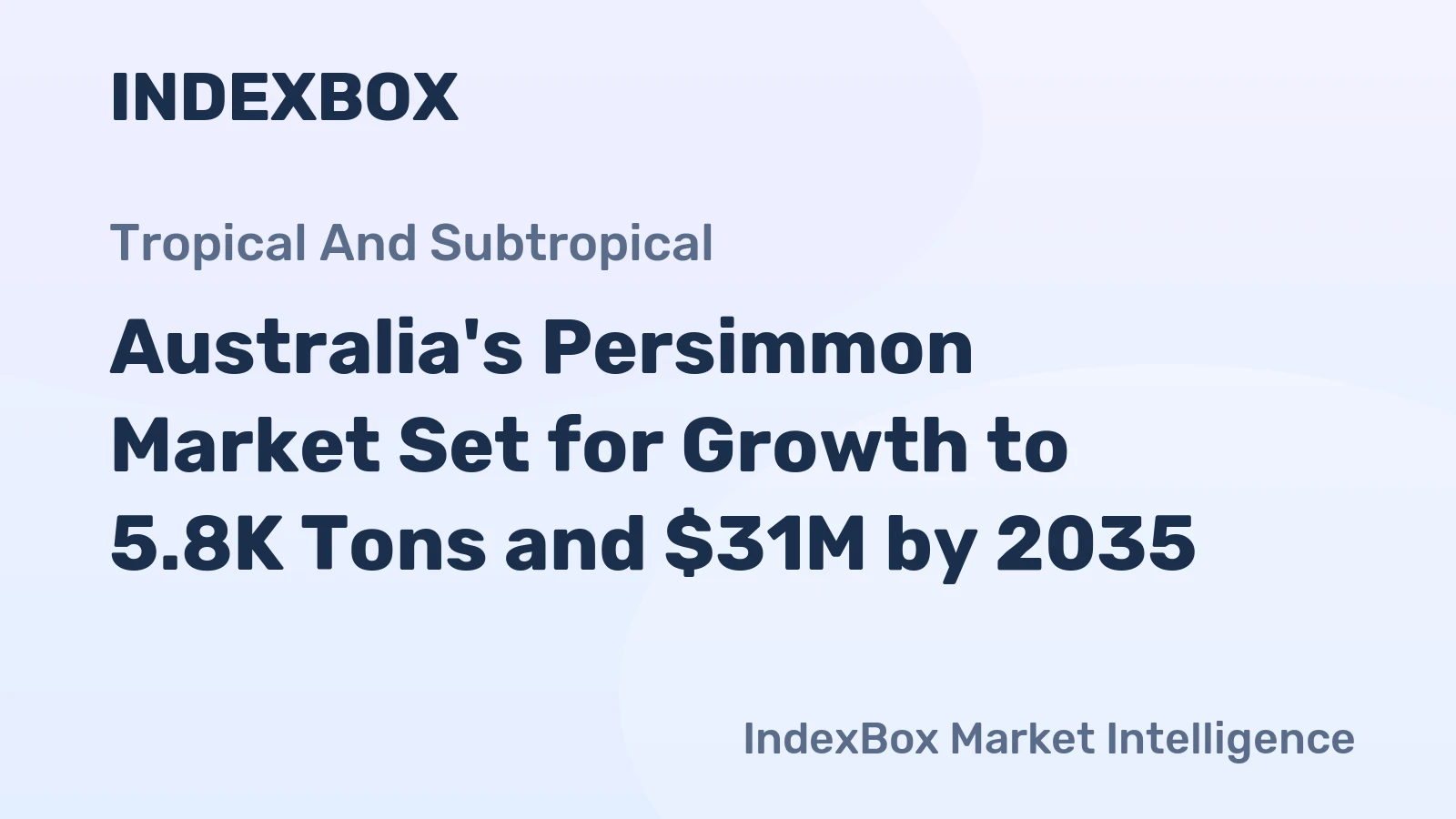 Australia's Persimmon Market Set for Growth to 5.8K Tons and $31M by 2035
