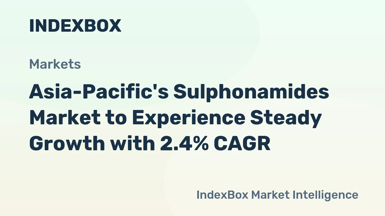 Asia-Pacific's Sulphonamides Market to Experience Steady Growth with 2.4% CAGR