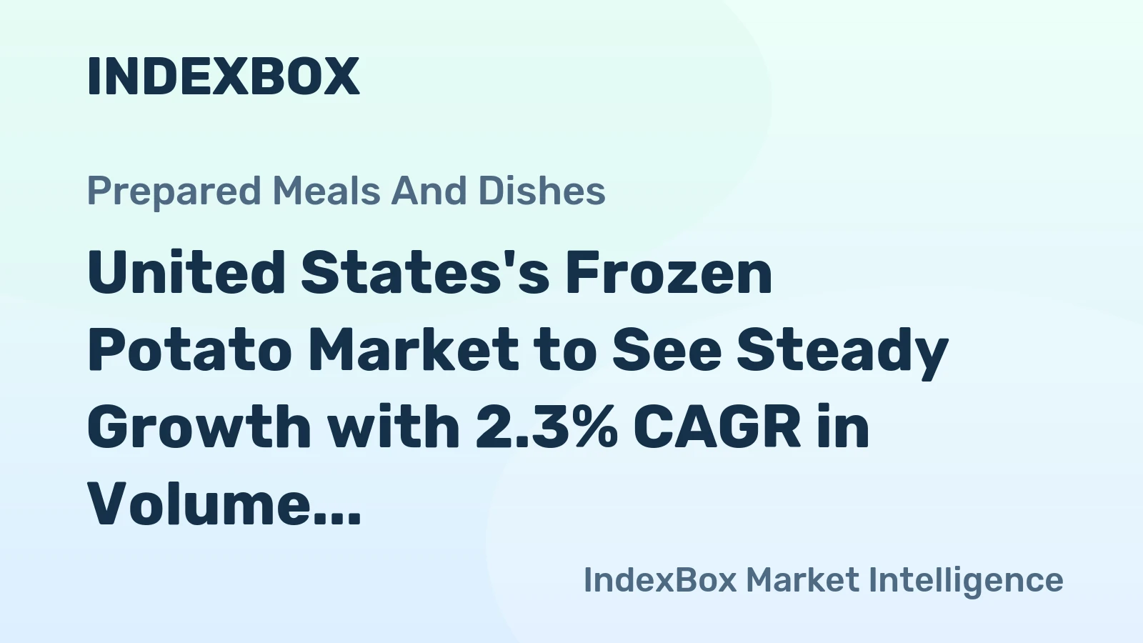 United States's Frozen Potato Market to See Steady Growth with 2.3% CAGR in Volume and 2.5% CAGR in Value by 2035