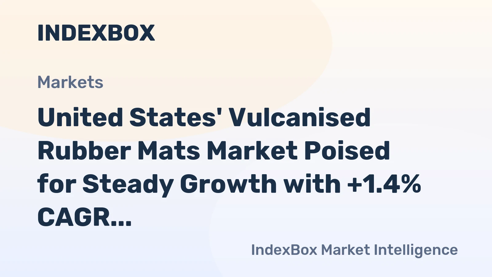 United States' Vulcanised Rubber Mats Market Poised for Steady Growth with +1.4% CAGR Through 2035