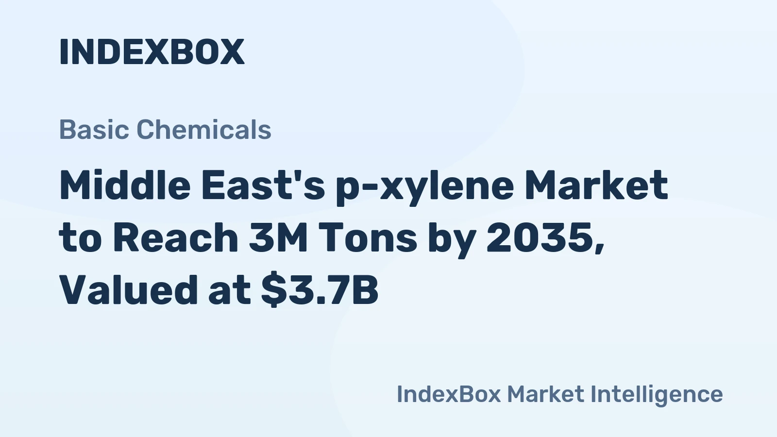 Middle East's p-xylene Market to Reach 3M Tons by 2035, Valued at $3.7B