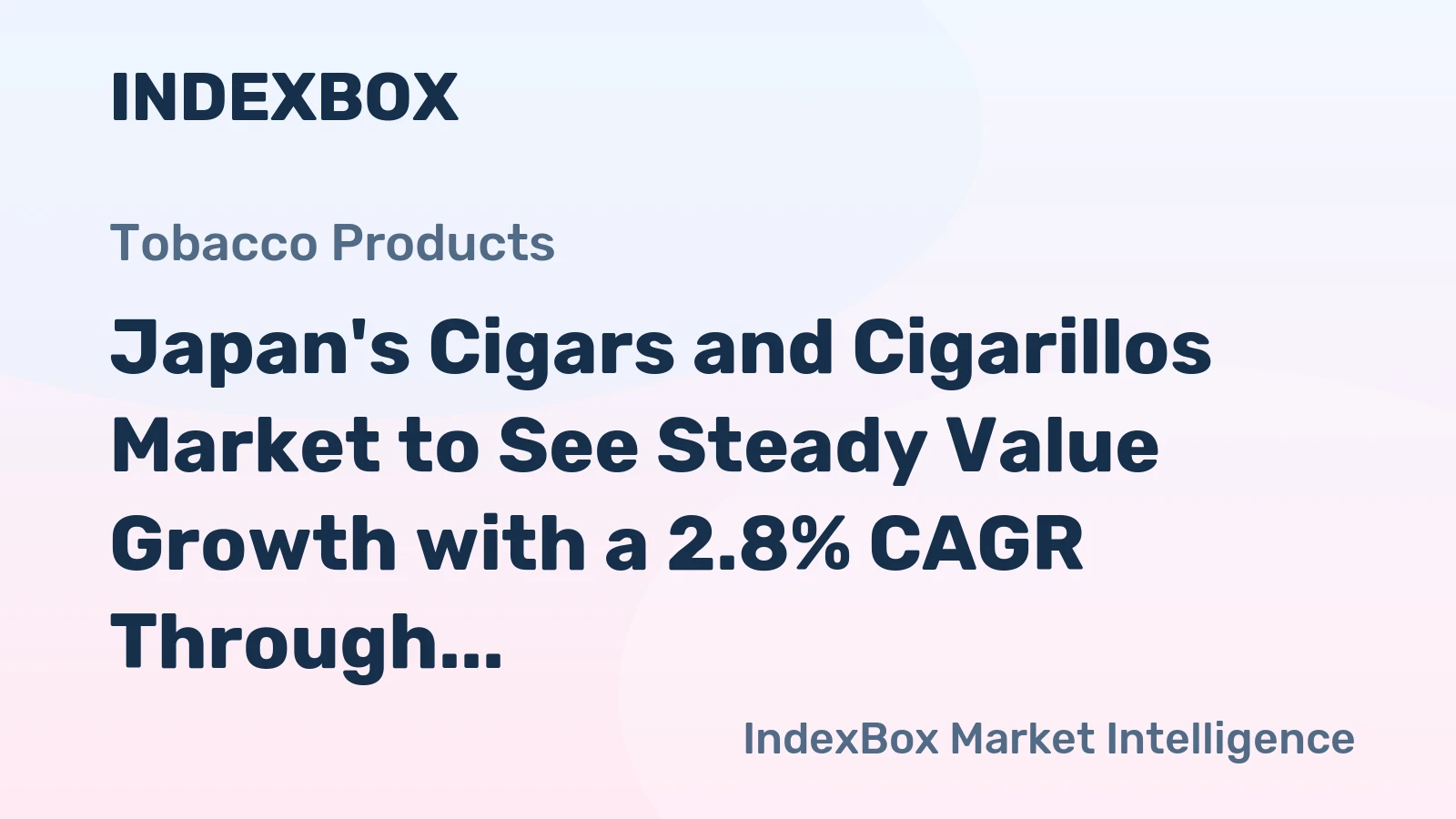 Japan's Cigars and Cigarillos Market to See Steady Value Growth with a 2.8% CAGR Through 2035