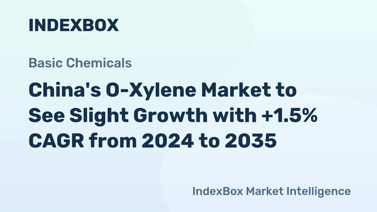 China's O-Xylene Market to See Slight Growth with +1.5% CAGR from 2024 to 2035