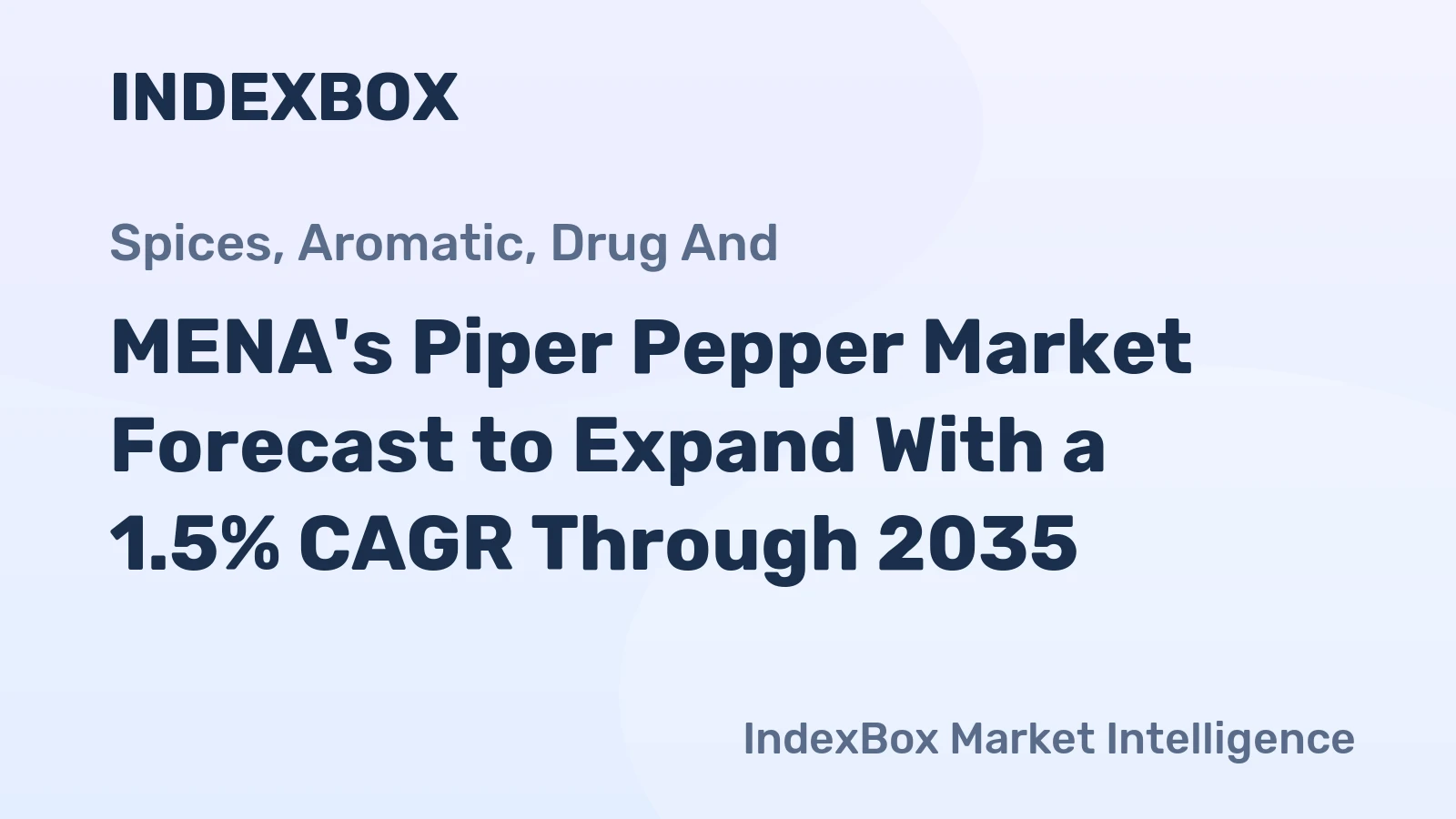 MENA's Piper Pepper Market Forecast to Expand With a 1.5% CAGR Through 2035