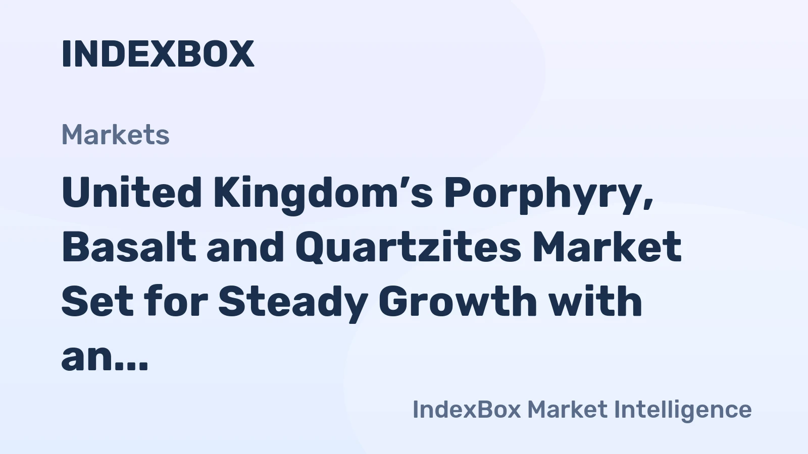 United Kingdom’s Porphyry, Basalt and Quartzites Market Set for Steady Growth with an 08% Volume CAGR Through 2035
