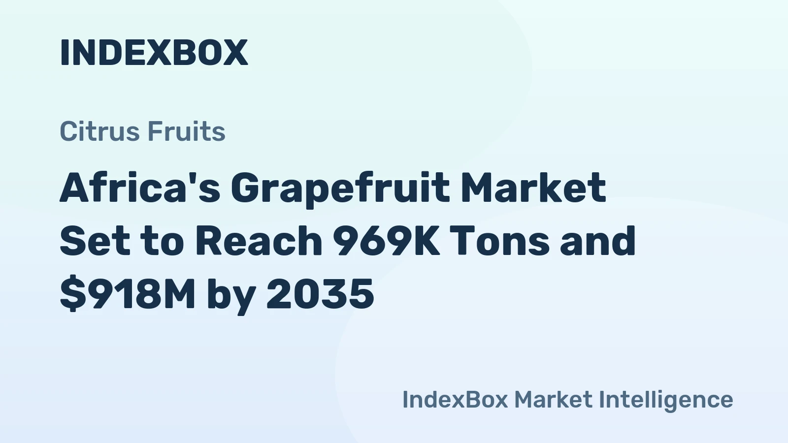 Africa's Grapefruit Market Set to Reach 969K Tons and $918M by 2035
