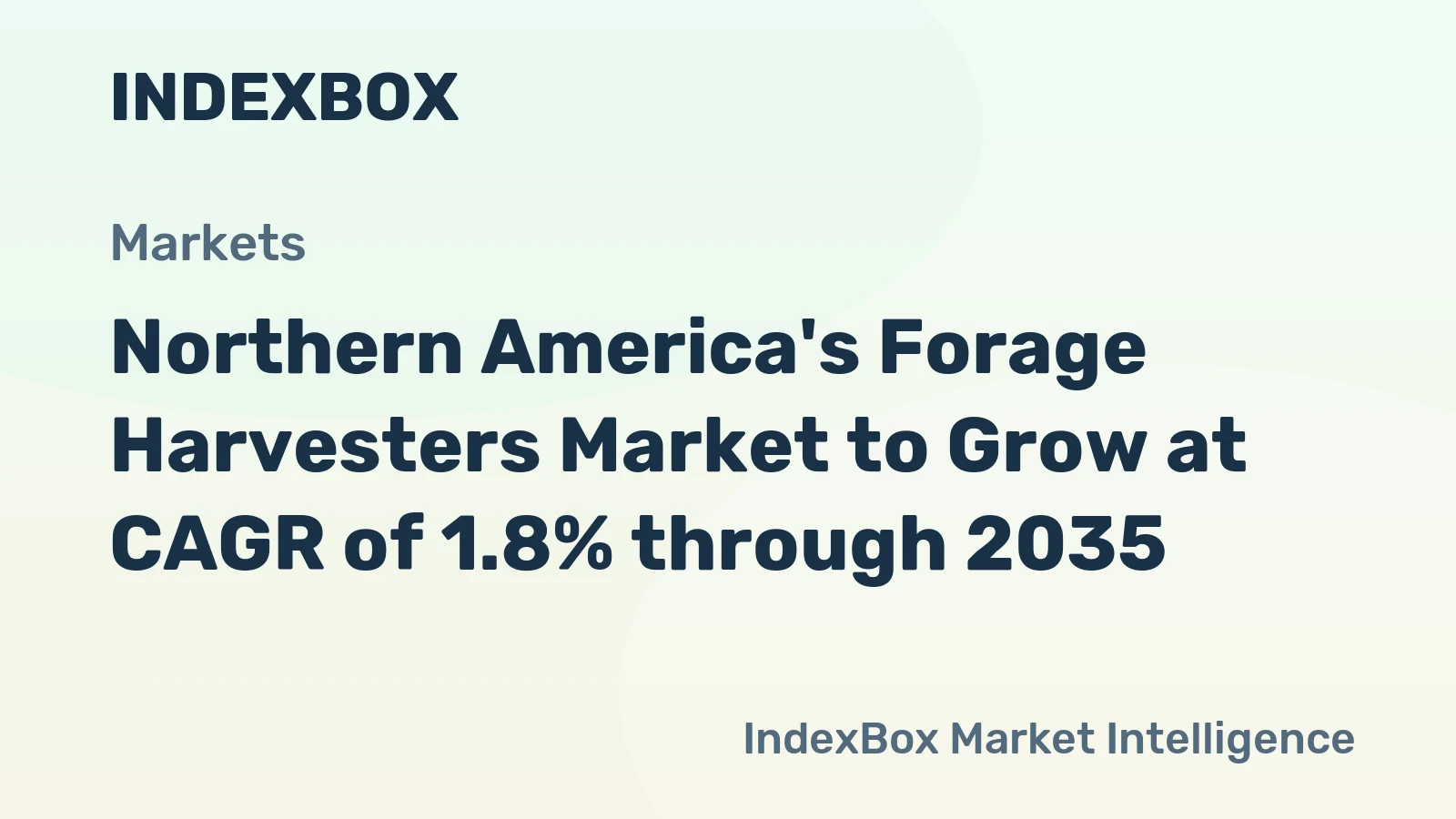 Northern America's Forage Harvesters Market to Grow at CAGR of 1.8% through 2035