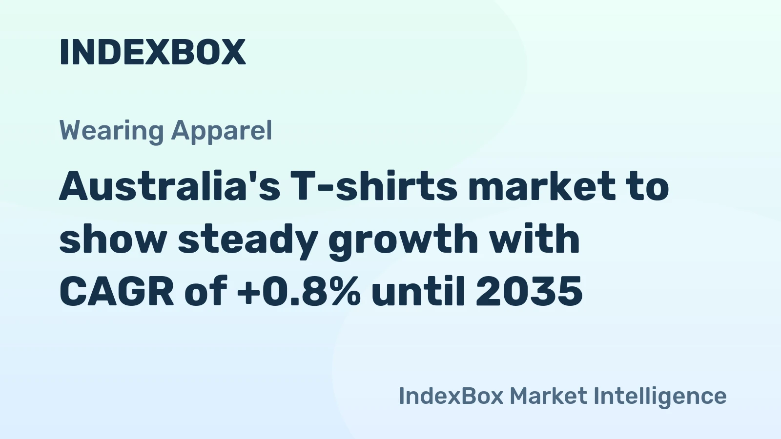 Australia's T-shirts market to show steady growth with CAGR of +0.8% until 2035