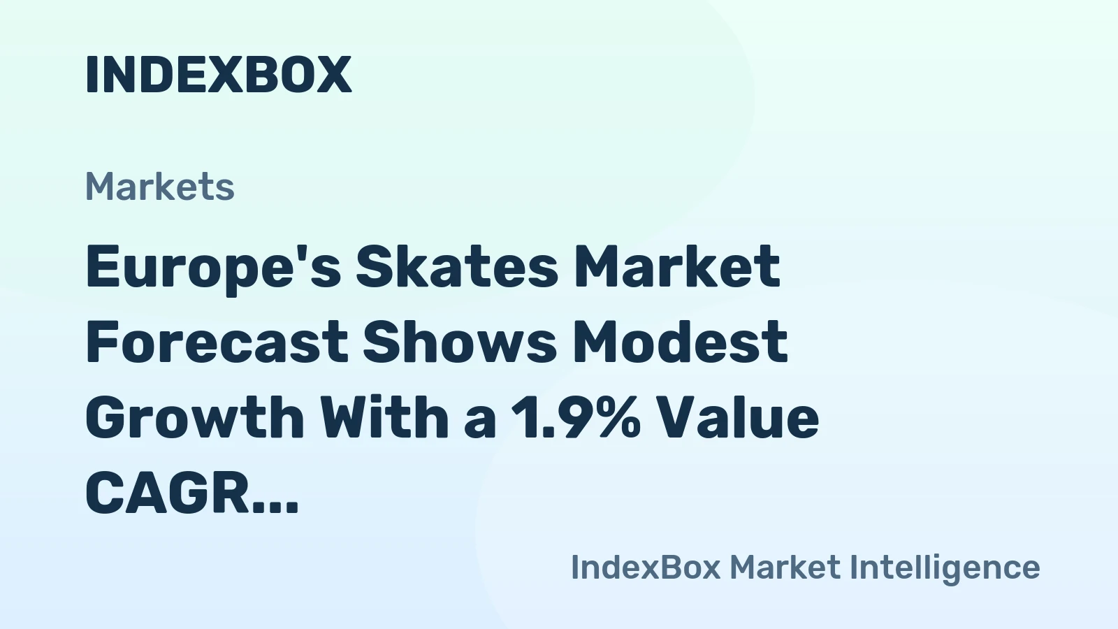 Europe's Skates Market Forecast Shows Modest Growth With a 1.9% Value CAGR Through 2035